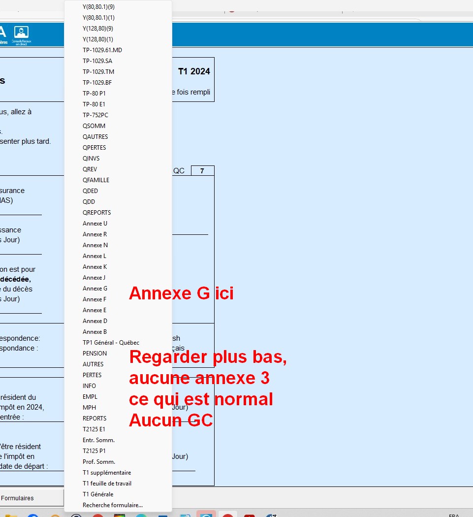 Impossible de transmettre aucune déclaration, d'imprimer et/ou encore ...